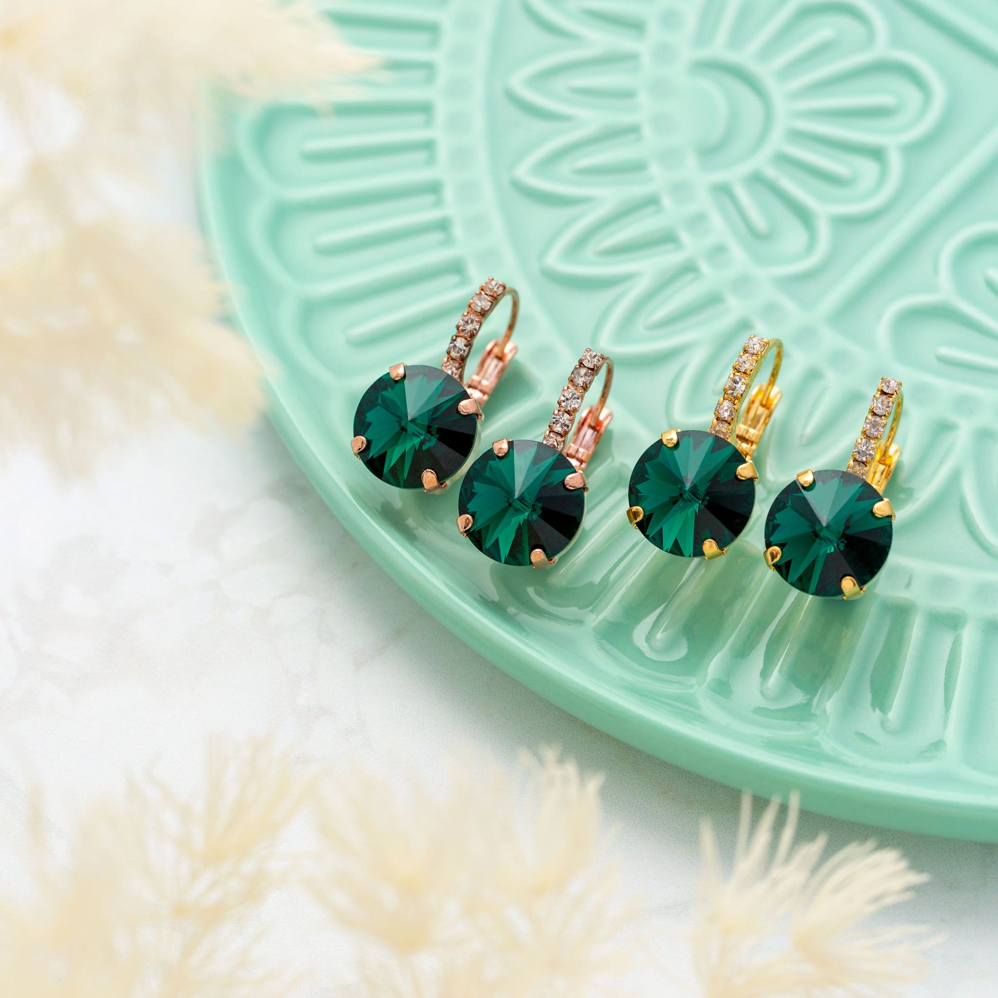 Emerald Drop Earrings Australia – French Attic