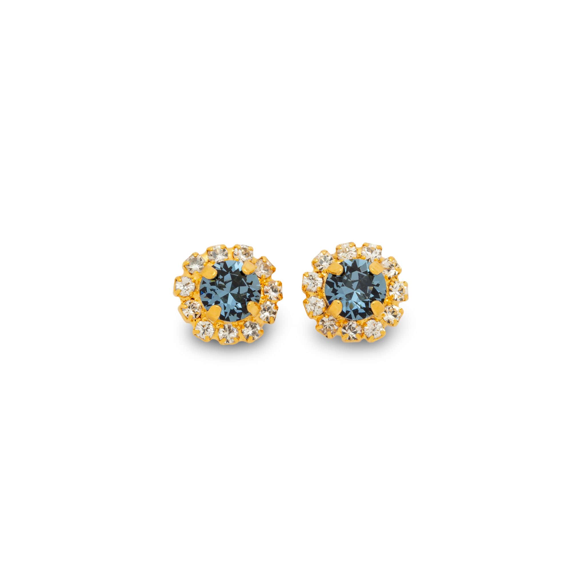 Esme Denim Blue Stud Earrings – French Attic